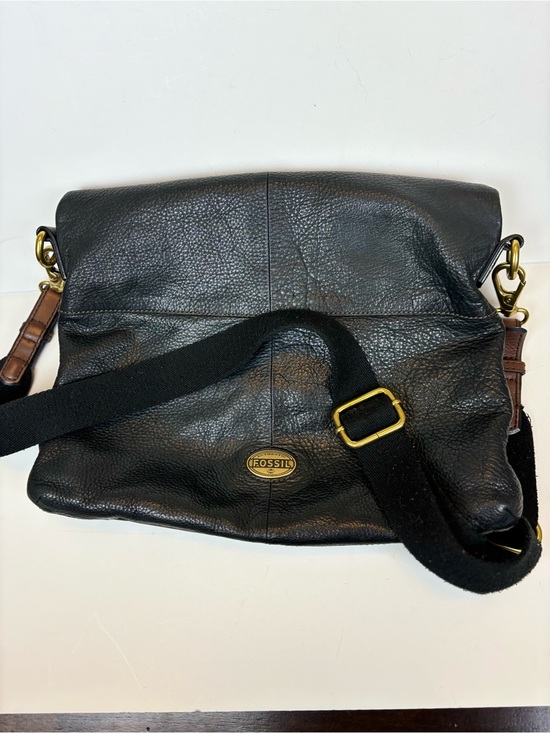 Fossil | Bags | Fossilexplorer Black Pebbled Leather ...